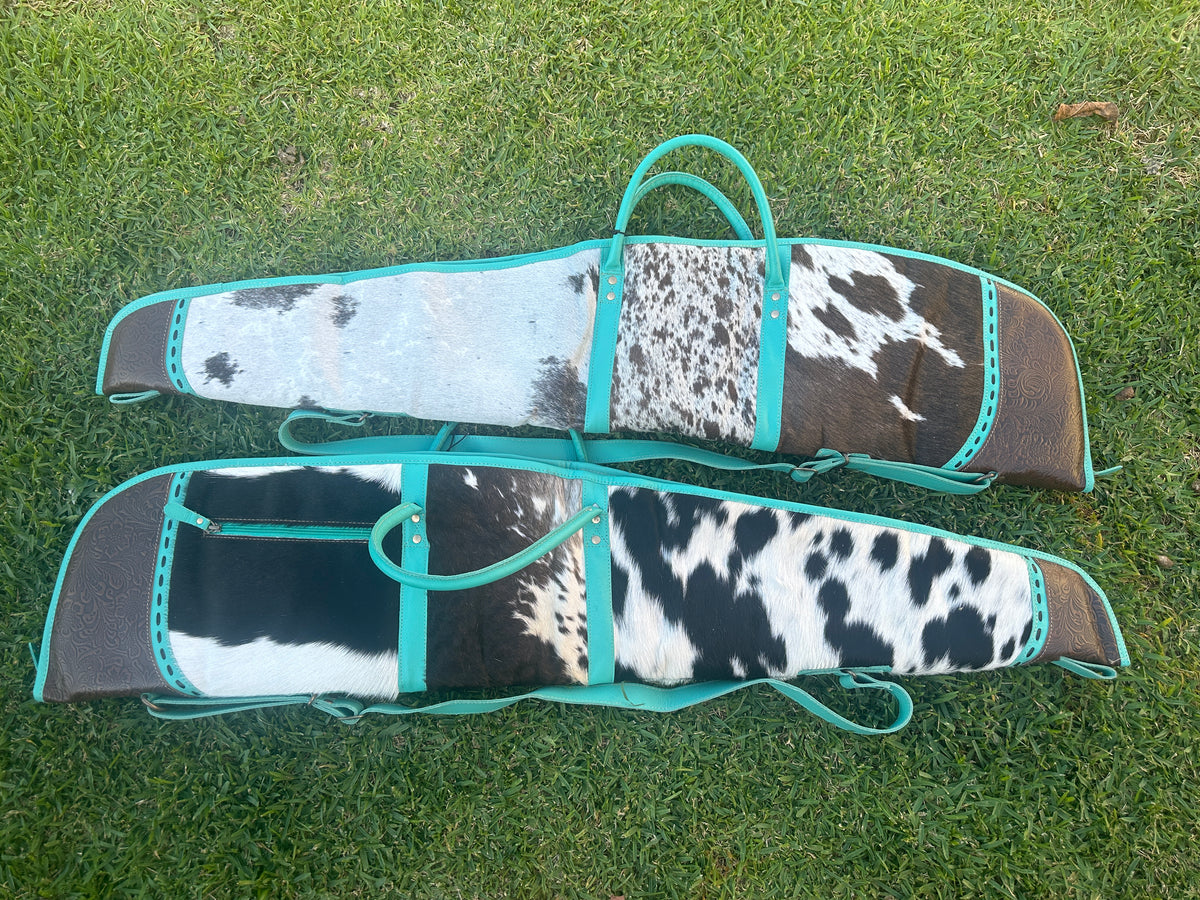 Teal Cowhide Rifle Bag – Babes Boars 4x4